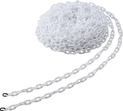 【メーカー型番】TPC-8W【JANコード】4989999176209【ブランド】TRUSCO 　【特徴】●プラスチック製で軽量タイプのチェーンです。●使用場所に応じて必要な長さにカットできます。【用途】●人の誘導や進入禁止用の間仕切り。【...