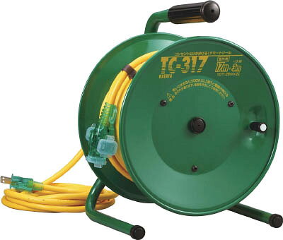 【メーカー型番】TC-317【JANコード】4930510400013【ブランド】ハタヤ【特徴】●ケーブル先端にコンセントがついており、リールは電源のそばに置いたままコンセントのみを使いたいところへ引き出していけます。【用途】●高所作業に。...