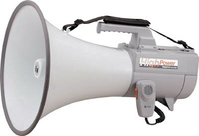 【メーカー型番】ER-2130W【JANコード】4538095000880【ブランド】TOA【特徴】●ホイッスル音付のショルダー型メガホンです。●持ち運びに便利なベルト・ハンドルを装備しています。●定格出力30Wのホイッスル音付きショルダー...