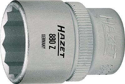 【メーカー型番】880Z-9【JANコード】4000896041985【ブランド】HAZET【特徴】●スタンダード12角（12ポイント）ソケットです。●トラクションプロファイル（六角内の面でトルクを受ける構造）によりボルトナットに的確に作用...