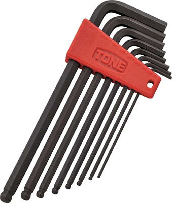 【メーカー型番】BPLB800【JANコード】4953488010954【ブランド】TONE【特徴】●ボールポイント加工で、斜め作業の早回し、仮締めが可能です。●7本セットです。【用途】【仕様】●セット内容(インチ):3/32、1/8、5/...