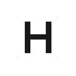 【メーカー型番】TAEH-H【JANコード】4989999321739【ブランド】TRUSCO 　【特徴】●屋内外使用可能です。●通り芯表示板に使用可能です。●庫内等のゾーン分け、目印にも便利です。【用途】【仕様】●表示内容:英字「H」　白...