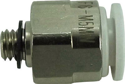 【メーカー型番】F6-M5MW【JANコード】4537327034518【ブランド】チヨダ【特徴】●PBT樹脂を採用し、スパッタ等の延焼事故を防止。●空気圧汎用型継手では初の軽量化を実現。【用途】【仕様】●適合チューブ外径D(mm):6●接...