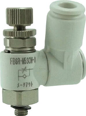 【メーカー型番】FB6R-M5SCW-O【JANコード】4537327038158【ブランド】チヨダ【特徴】●難燃性PBT樹脂を標準採用し、溶接環境での事故を防止します。●ニードル弁の回転数が多いので、滑らかな速度制御が可能。●軽量化・低コ...