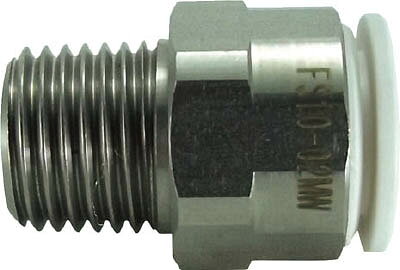 【メーカー型番】FS10-02MW【JANコード】4537327046016【ブランド】チヨダ【特徴】【用途】【仕様】●適合チューブ外径D(mm):10●接続口径:R1/4●質量(g):16.0●使用流体:空気、水●流体温度:-5?60℃(...