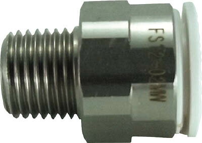 【メーカー型番】FS12-02MW【JANコード】4537327046047【ブランド】チヨダ【特徴】【用途】【仕様】●適合チューブ外径D(mm):12●接続口径:R1/4●質量(g):19.7●使用流体:空気、水●流体温度:-5?60℃(...