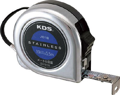 【メーカー型番】SS19-55BP【JANコード】4954183147174【ブランド】KDS【特徴】●水洗いできるステンレステープのコンベックスです。●裏面は高さ測定に見やすい縦目盛です。●オールステンレスだから水回りの作業に最適です。【...