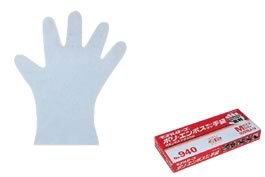 【商品型番】　No.940 M　【商品説明】　ポリエチレンは油、薬品等に強い素材です。細かな表面のエンボス加工でベタツキ、スベリを防ぎます。●全長275*mm*（全サイズ共通）