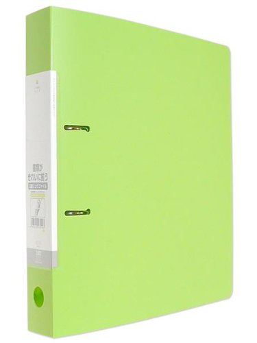 【商品型番】　G2230-6　【商品説明】　Dリングファイル A4S 黄緑　G2230-6サイズH306×W260×背幅46mm適正収容枚数コピー用紙350枚ファイルのゆがみを防ぐセーフティストッパー付き。タイトル記入に便利な交換式背見出し。