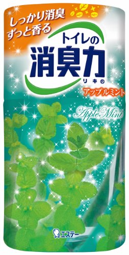 　【商品説明】　｢エステー トイレの消臭力 アップルミント 400ml｣は、ミネラル消臭成分とインテリアに馴染むシンプルなデザインで、お部屋のイヤなニオイをしっかり消臭し、清潔感ただよう空間にします。消臭効果が通常約2?3ヵ月持続します。(...