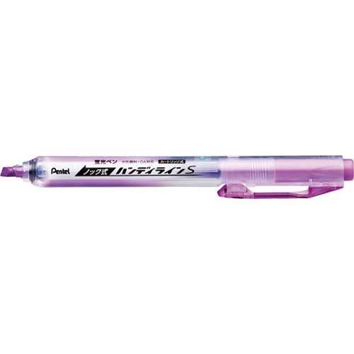 【商品型番】　SXNS15-V　【商品説明】　片手でノック！キャップが無くて、すぐに書ける蛍光マーカーです。【特長】・キャップの紛失、キャップはずれによる、 インクの付着等の不自由から解放された蛍光マーカー！・片手でノックするだけですぐ使え...