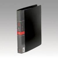 【商品型番】　CF-6110-BK　【商品説明】　A4判タテ型。外寸：横255×縦316×背巾38mm。台紙枚数：50枚。ポケット数(1台紙)：10個。30穴。表紙/ポケット：再生PP製。背見出し：古紙使用。収容人数：1000名