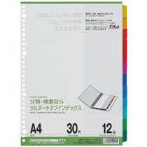 【商品型番】　4979093401215　【商品説明】　検索に便利なインデックスです。見出し部分がカラフルなフィルム補強されているので、見た目もきれいで丈夫で長持ち！【特長】・検索に便利なインデックスです。・見出し部分がフィルム補強されてい...
