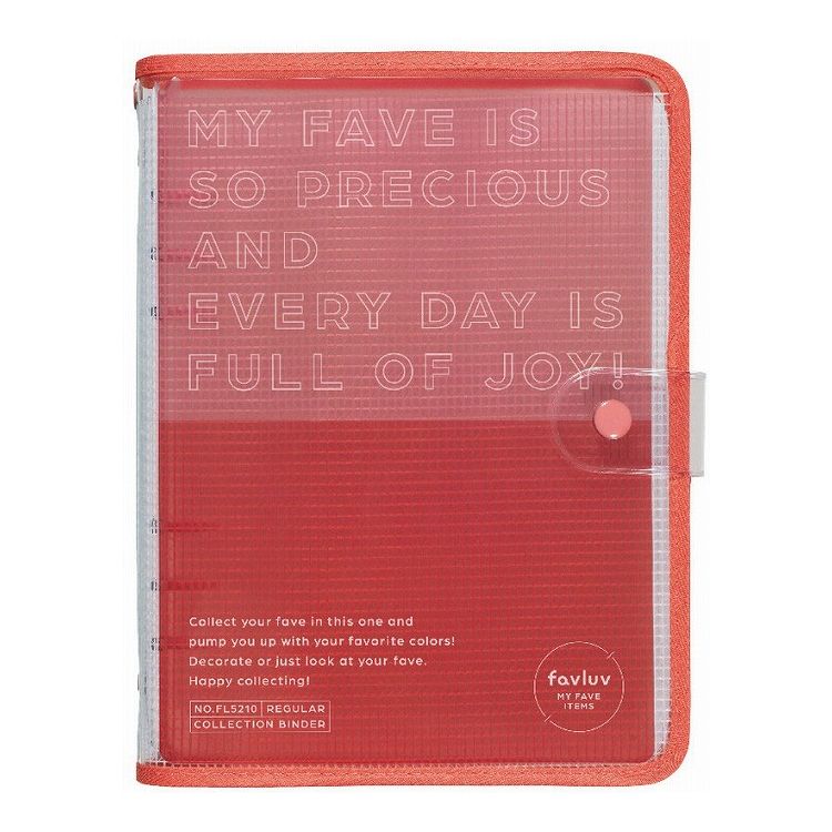 【商品名】ファブラブ バインダー 6穴バインダー 赤 FL5210アカ【特長】「favluvシリーズ」は「”推し活”をもっとカラフルな毎日に」をコンセプトに、推しのグッズの収納からデコまで楽しめるシリーズとなっています。推しメンのカラーを選...