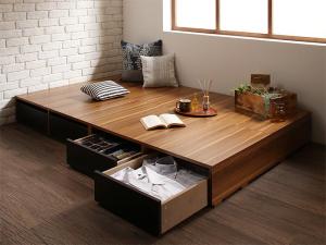 ”攻め”のデザインが空間を変える布団で寝られる　おしゃれなヴィンテージ・モダン風　引き出し収納バイカラーベッド個性のある空間〜A BETTER SPACE〜「なんか、いい…。」をみつけた。01 デザイン　Design02 収納　Strage...