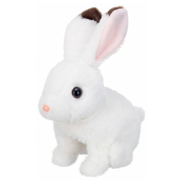 【商品特長】こうさぎシリーズに待望の白いうさぎが仲間入り、茶色い耳さきがチャームポイント。本物みたいな姿と動きでおもわずギュッとしたくなるかわいさ！こどもが抱っこするのにちょうどいい大きさのうさぎです。【仕様】【対象年齢】3歳【安全基準】S...
