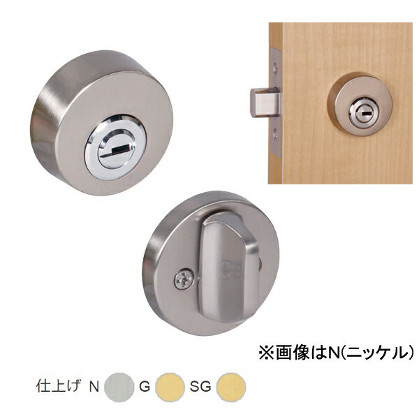 【商品詳細】開戸用本締 サムターン錠になります。ディンプルキーを採用しております。屋内専用になります。玄関や浴室、屋外では使用しないで下さい。本製品には防犯効果はないので防犯効果が必要な場所では使用しないで下さい。適用扉厚：28〜40mm　...