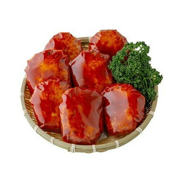 【商品特徴】酸味と甘みのバランスが最高のトマトソースはお肉との愛称ばつぐんです。ハンバーグにトマトソースが染み最高の味わいのハンバーグに仕上がりました。【商品区分】食品【原材料(アレルギー表記含む)】食肉(牛肉(カナダ産)、豚肉(カナダ、ア...