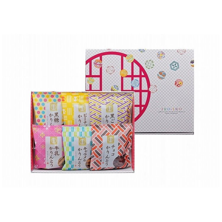 【商品特徴】サクサクッとした食感に仕上げたハチミツ入り黒糖かりんとう、ピーナッツの香ばしさと甘みが調和したピーナッツかりんとう、牛乳を生地に練り込んだ牛乳かりんとう、香ばしい黒ごまで仕上げた黒ごまかりんとう、チョコレートを生地にたっぷりとね...