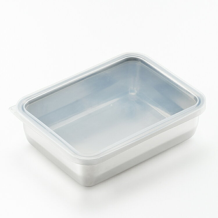 【商品サイズ】全長16.7×全幅22.3×高さ6.2cm【材質】本体/18-8ステンレスフタ/ポリエチレン（耐熱温度50℃、耐冷温度ー30℃）【生産国】日本【容量】1,730ml【製品重量】260g【包装込重量】285g （ビニール袋）【商...