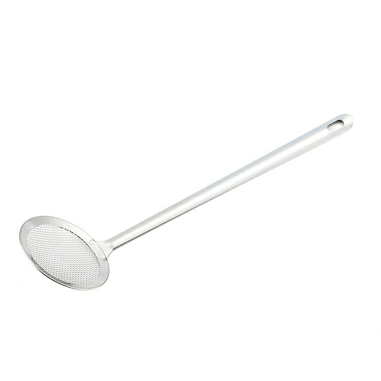 【商品サイズ】全長29×全幅7.3cm【材質】本体/18-8ステンレス【生産国】日本【製品重量】36g【包装サイズ】29×7cm【包装重量】42g【包装材質】台紙（ビニタイ止め）【商品説明】小振りなサイズのかすあげ。細かいメッシュで揚げカス...