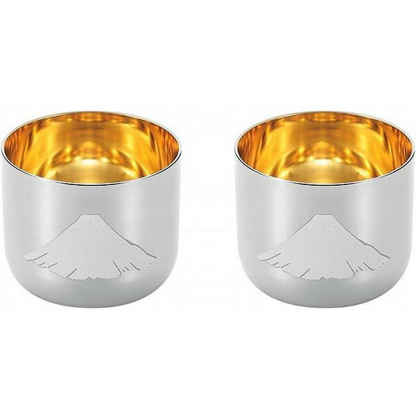 ■内容（サイズ等）約Φ56×46mm（約70g）×2個■容量約100ml■材質18-8ステンレス■表面加工内面金メッキ仕上げ　外面ミラー仕上げ■生産国日本■その他冷たい飲み物を注ぐと絵柄の色が変化します。※柄はご使用とともに摩耗します【代引...