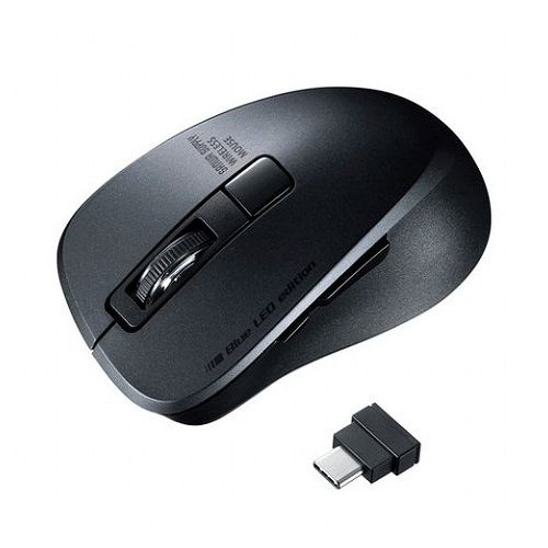 【商品特長】●小型で持ちやすい形状のワイヤレスマウスです。●Type-C対応レシーバー搭載のブルーLEDマウスです。●全てのスイッチに静音スイッチを採用しており、公共の場や会議中の操作などでの使用に便利です。●低消費電流のICを採用しており...