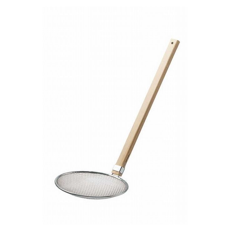 新越ワークス TS 木柄そば揚 厚網 18cm 10142 041132JANコード：4989083101421規格：規格18cmサイズ：外径×柄長φ180×23×500mmサイズ容量1：φ180×23×500mm材質：網:18-8ステンレ...