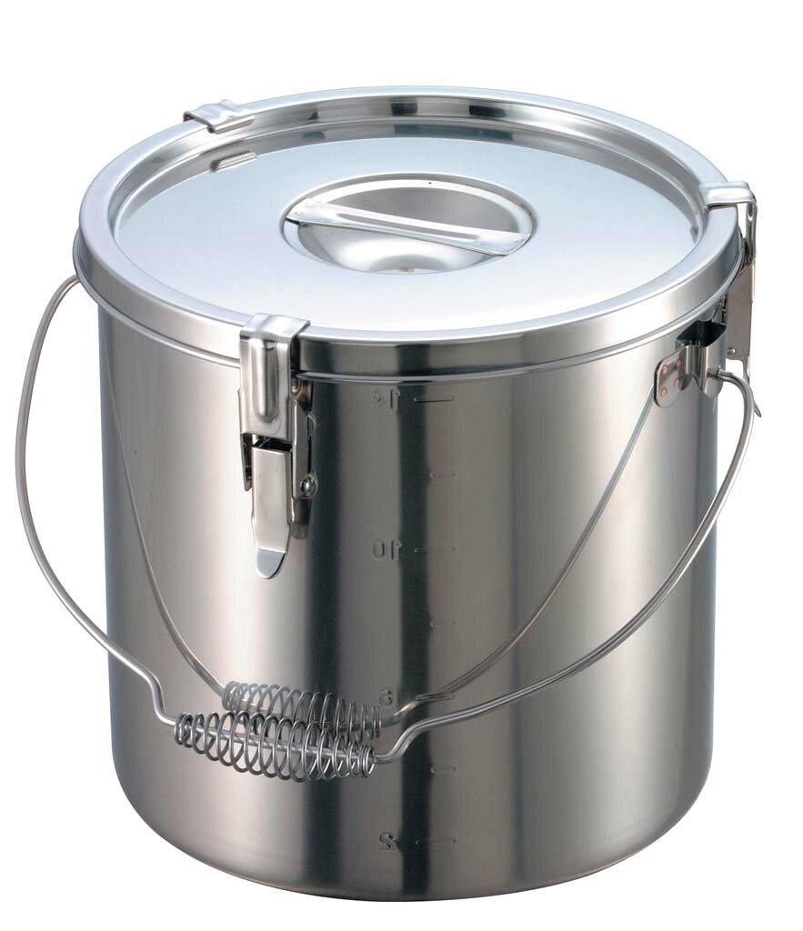 【商品説明】●フック：3箇所●蓋の引掛は付きません 【内寸】φ160×H160 【容量】3L【材質】18-8ステンレスシリコンゴム【代引きについて】こちらの商品は、代引きでの出荷は受け付けておりません。【送料について】北海道、沖縄、離島は送...