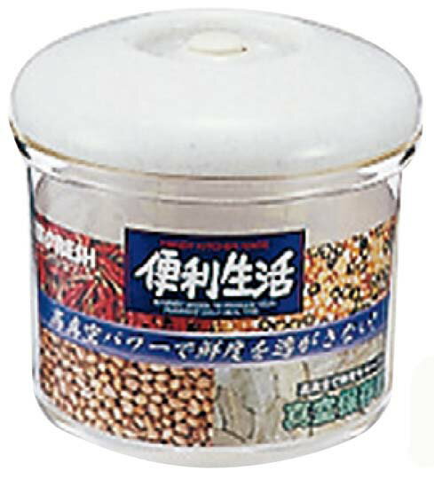 【商品説明】●85%以上の酸素を除去し、食品の酸化・腐敗を強力に防止します。PUSHボタンを押すだけワンタッチ・オープン【外寸】φ102×103 【容量】340ml【材質】ストッパー：耐熱PS樹脂フタ・容器：強化PS樹脂パッキン・弁等：シリ...