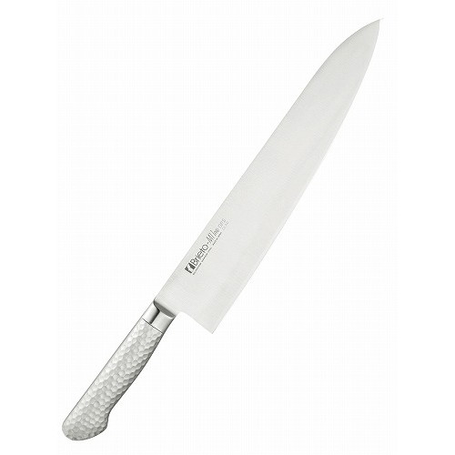 ■商品説明●サビにくい13クロームステンレスに、刃物鋼では最高級のモリブデン・バナジウム鋼を刃部に割込み、最新の設備と高度な技術で造り上げられた製品ですので、使い始めから本格的な切れ味のよさが得られます。●両刃●背厚：2.0mm■直径・サイ...