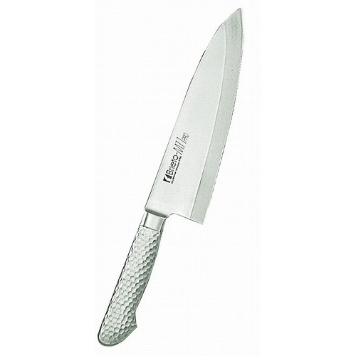 ■商品説明●刃部：モリブデンバナジウム特殊鋼を用い、切れ味、長切れを重視。●ハンドル部：18-8ステンレススチールモナカハンドル。ガラスビーズショット仕上げによる、手触りのソフト化、滑り防止。刃部とハンドル部の(溶接による)一体化で、雑菌等...