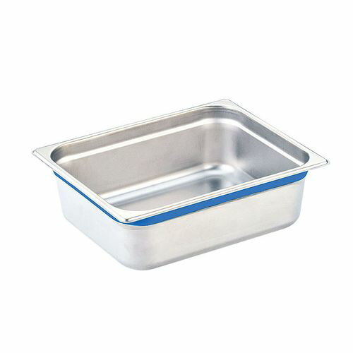 DO-EN(ドーエン) 18-8カラーラインGNパン 2／3 100mm ブルー AGS2518 JANコード 4905001603150●サイズ:2/3●深さ:100●カラー:ブルー●間口×奥行×深さ(外寸mm):353×325×100●...