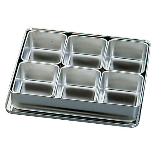 ムラノ ステンレス プレスヤクミ入 6ヶ入 AYK6206 JANコード 4520785090561●タイプ:6ヶ入●幅×奥行×高さ(mm):330×285×60●材質：21-0 ステンレス■仲子は18-8深型組バット0号になります。【送料...