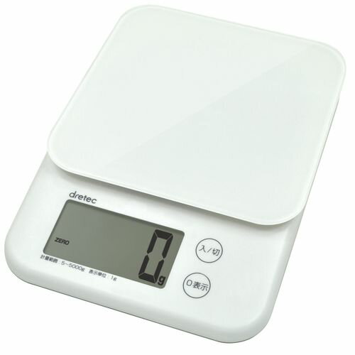 ドリテック デジタルスケール バルケット 5kg KS-513WT BSKA101 JANコード 4536117017731●メーカー品番:KS-513WT●規格(kg):5●間口×奥行×高さ(mm):180×130×31●材質：本体：耐衝...