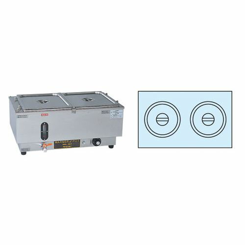 ニッセイ 電気ウォーマーポット NWL-870WP（ヨコ型） EUO54 JANコード 4543370001445●型式:NWL-8512WP●間口×奥行×高さ(mm):590×350×250●(パン規格)容量(L)×パン数:(丸ポット)6...