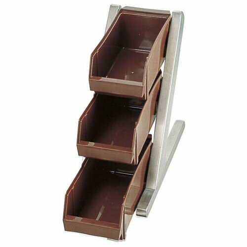 遠藤商事 SA18-8デラックス オーガナイザー 3段1列（3ヶ入） ブラウン EOC053 JANコード 4905001024931●色:ブラウン●幅×奥行×高さ(mm):180×550×350●材質：ステンレス■SA 18-8 デラック...