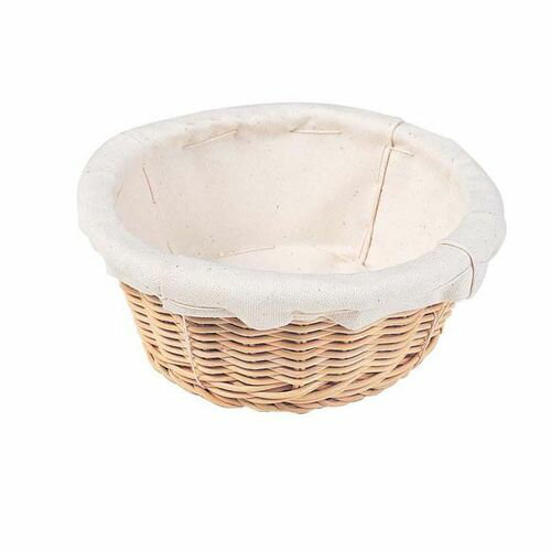 よし与工房 発酵ねかしかご（綿布付） C-7 WHT2301 JANコード 4533976101038●メーカー品番:C-7●(内寸)直径×高さ(mm):180×70●容量(cc):約1500●パン生地対応重量(g):約500●重量(g):...
