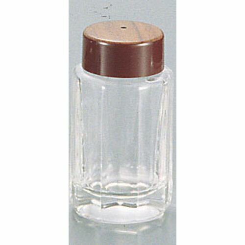 吉沼硝子 十角木目 塩入れ PMT33 JANコード 4580157484497●直径×高さ(mm):φ42×82●重量(g):110●材質：蓋：ABS樹脂＋木目箔、ガラス：ソーダガラス■※本体ガラス製【送料について】北海道、沖縄、離島は送...