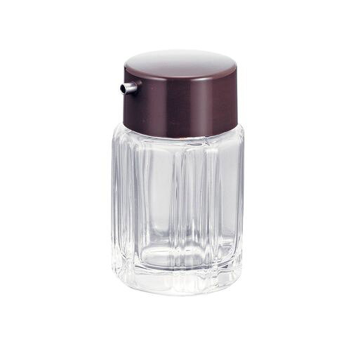 エムタカ No.1576 正油入れ（大） PEMA001 JANコード 4968553007760●直径×高さ(mm):71×118●容量(cc):200●材質：本体；ガラス　フタ；ABS樹脂　パッキン；シリコンゴム　口金；ステンレススチー...