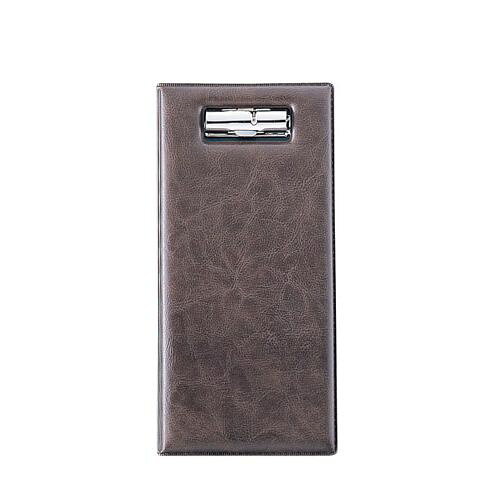 えいむ レザータッチ伝票ホルダー BH-102 ブラウン PDV6004 JANコード 4546094121529●メーカー品番:BH-102●色:ブラウン●幅×高さ(mm):115×235●重量(kg):0.140●材質：PVC、鉄■左ポ...
