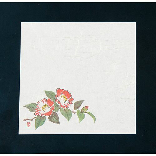 アーテック ニュー四季懐紙 4寸（100枚入） NS-67 椿 QKIG801 JANコード 4560164127709●幅×奥行(mm):120×120●材質：両面ポリラミ金銀■和紙の表面に特殊加工してありますので、絵柄の上に直接 食品を...