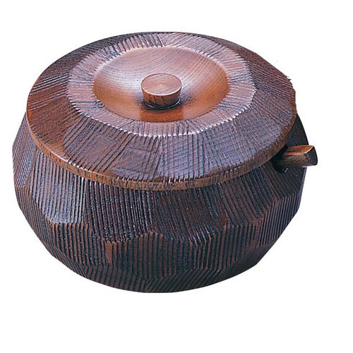 ヤマコー 摺り漆木製飯器セット（蓋付） 大 25782 RHV7701 JANコード 4988484257829●規格:大●メーカー品番:25782●直径×高さ(mm):180×95●材質：ナツメ■しゃもじ付【送料について】北海道、沖縄、離...