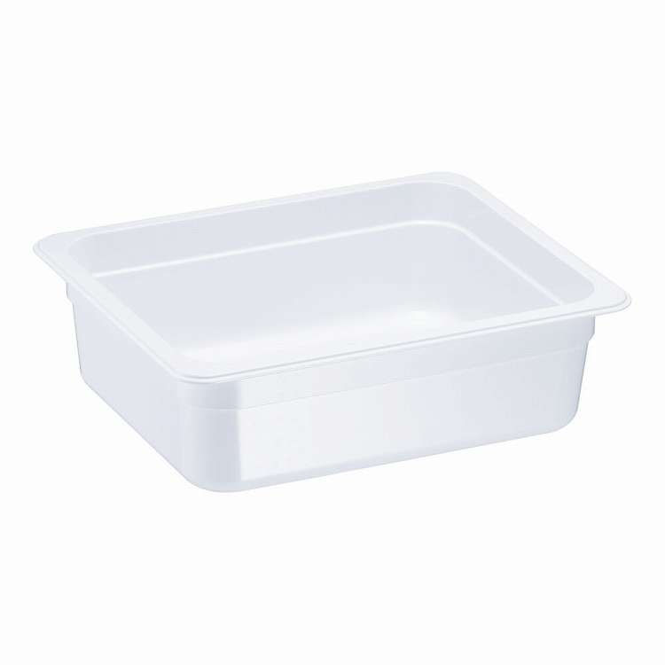 ●軽量トライタン樹脂のホワイトフードパン・陶器のようなホワイトカラーは、ストレージ使用だけでなく卓上、ビュッフェとしてもご使用頂けます。●割れやすい陶器フードパンやメラミンフードパンの替わりとして軽く、取扱い易いトライタンコールドフードパン...