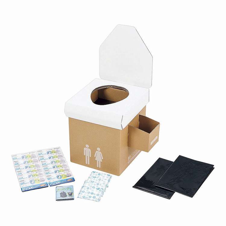 ●ダンボール製で簡単に組立てできる洋式便座タイプの簡易トイレです。【代引きについて】こちらの商品は、代引きでの出荷は受け付けておりません。【送料について】北海道、沖縄、離島は送料を頂きます。