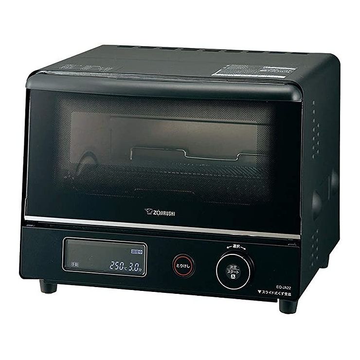 象印 オーブントースター こんがり倶楽部 ブラック EQ-JA22-BAJANコード：4974305217899【商品詳細】●「高火力スイッチヒーティング」上下ヒーターを交互に高火力で加熱することで、フライの温めやピザなど、メニューにあわせ...