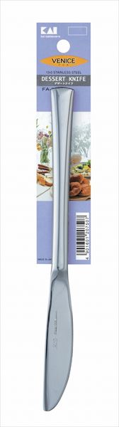 肉料理やデザート用のナイフ。用途別に豊富な種類がある食卓用金物、ベニスシリーズ。テーブルウェアを同じシリーズでそろえればいつもの食卓が少しおしゃれになります。表面は光沢のある仕上げとなっています。サイズ:長さ約20.3cm材質:18-8ステ...