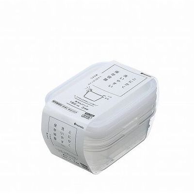 冷蔵庫から出してそのまま電子レンジにかけられる、保存容器 180ml×3個組。加熱時にフタが押し上げ、自動的に蒸気を逃がす構造。フタと本体のフチがフラットで、洗いやすい。1個あたりサイズ（約）幅8.6×奥行13×高さ4.3cmポリプロピレン...