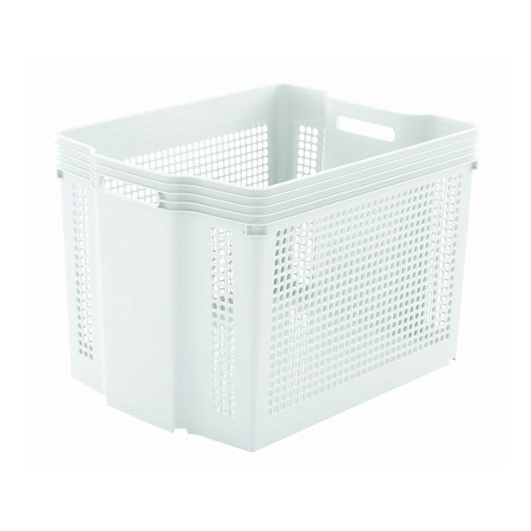 積み重ねられるプラスチック収納かご。コロ付きで移動や棚などからの引き出しがラクラク。コロの向きを付け替え可能。引き出す向きを変えることができます。背の高いものが入れやすい深型。サイズ幅37.4×奥行49.2×高さ34.3cm材質:ポリプロピ...