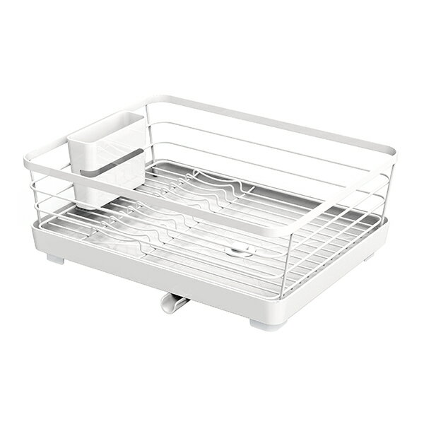 ●水が流れるトレー付きの収納力抜群な水切りカゴです。●可動式の排水口付きなので縦向き、横向きどちらでも対応できます。●止水栓付きなので、排水できない場所でも使用できます。●本体は、防サビの樹脂コーティングが施してあります。●トレー・箸立て・...